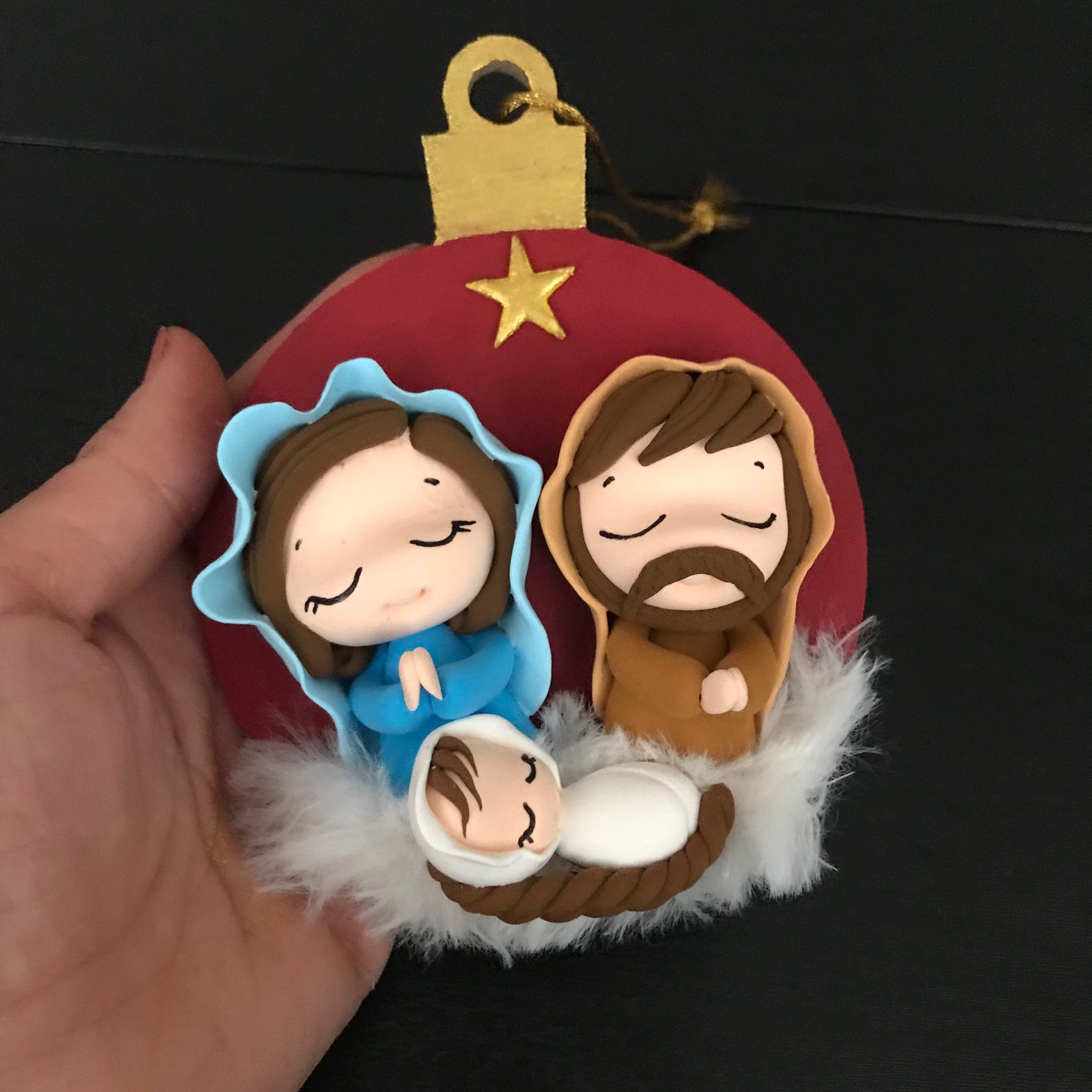 Nativity Ornament Christmas Ornaments Nativity Set Holy - Etsy