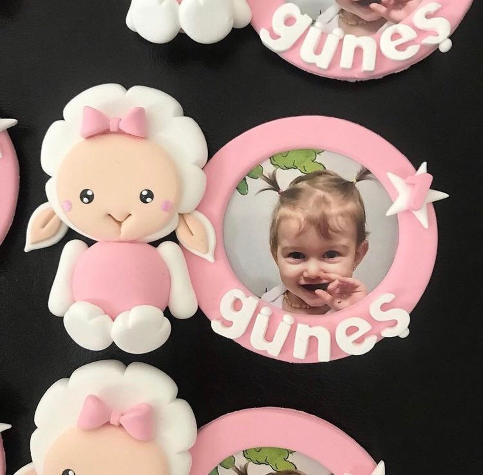 Lamb Frame Personalized Birthday Party Favors 1st Birthday - Etsy