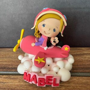 Pilot Baby Girl Topper, Pilot Baby Cake Topper, Pilot Baby Theme Party ...