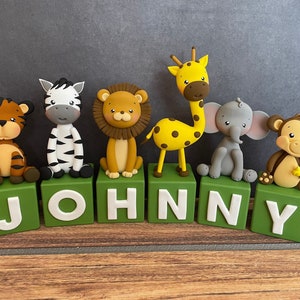 Safari Name Blocks, Personalized Name Blocks, Nursery Letter Blocks ...