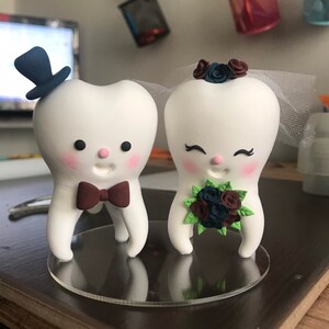 Tooth Wedding Cake Topper, Free Shipping, Molar Teeth Wedding Cake ...