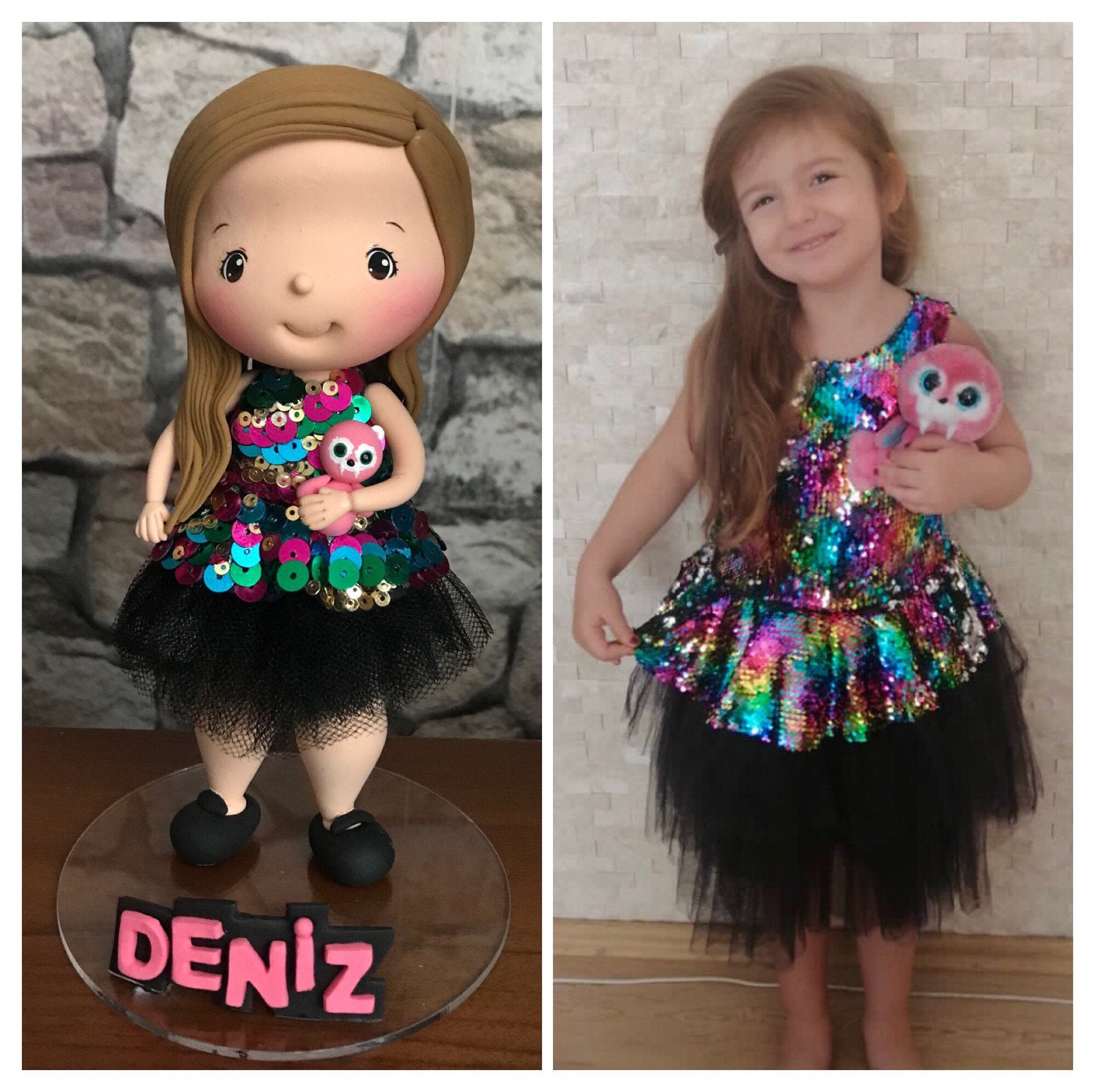 Look a like topper portrait doll portrait topper | Etsy