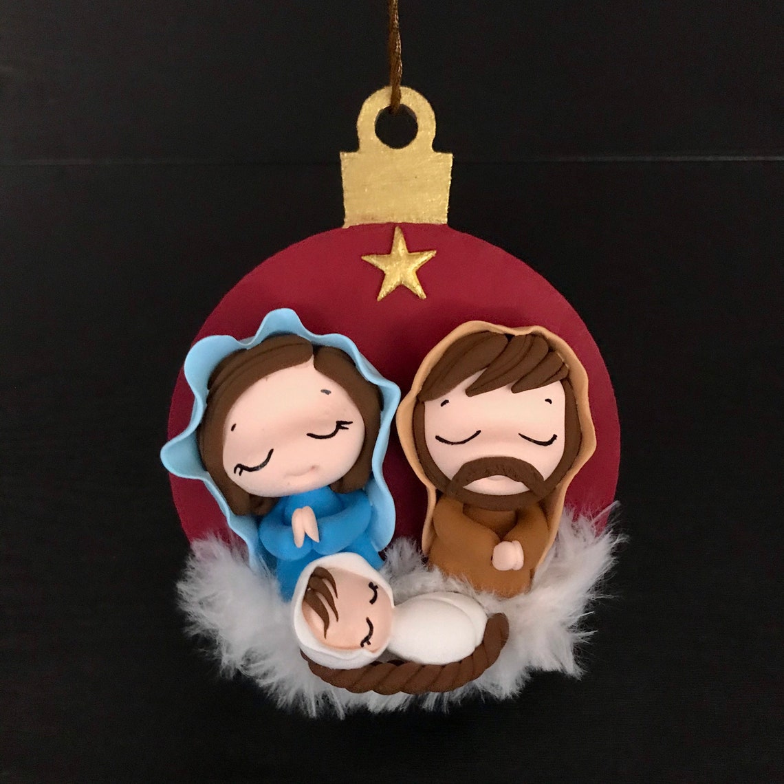 Nativity Ornament Christmas Ornaments Nativity Set Holy - Etsy
