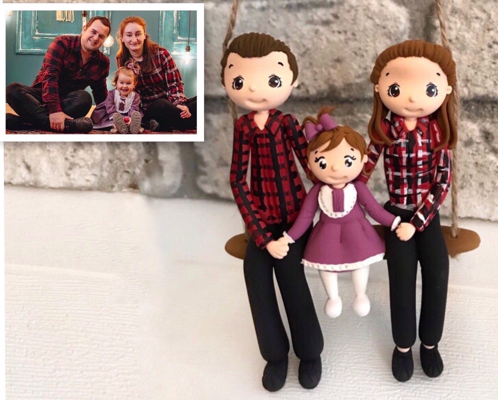 Sculpture Family Friendship Present Custom Sculpture From - Etsy