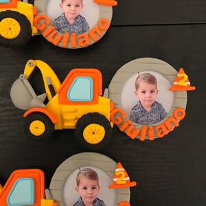 Excavator Birthday Party Favor, Excavator Theme Party, Excavator Magnet ...