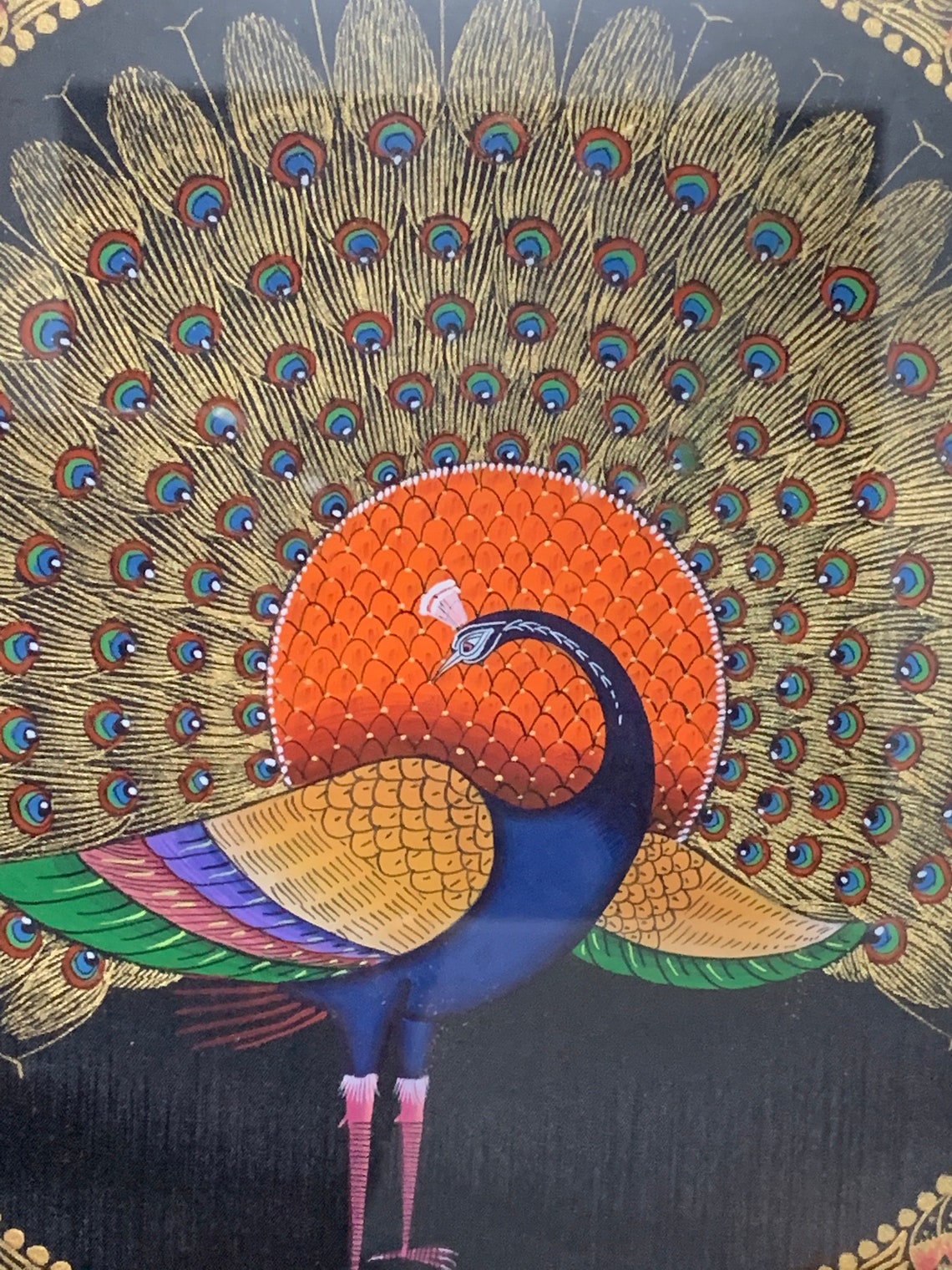 Miniature Artwork on Silk Cloth in Size 12 Inch Width by 12 - Etsy