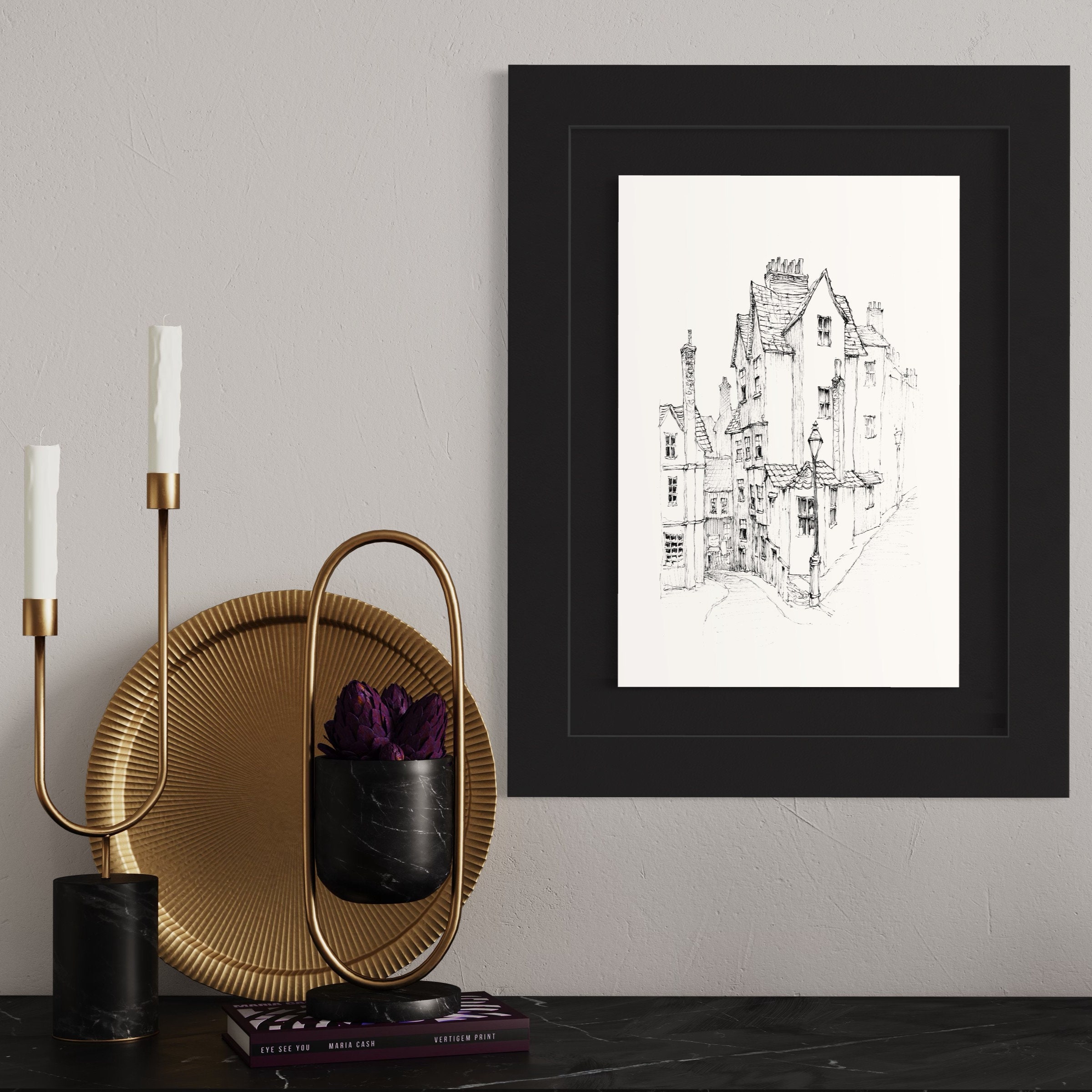 Digital Download Pen and Ink Drawing of Old Bristol, UK. JPG and PDF ...