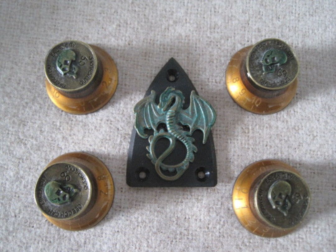 Guitar Custom Ltd Speed Control Knobs & Truss Covers Custom - Top Hats ...