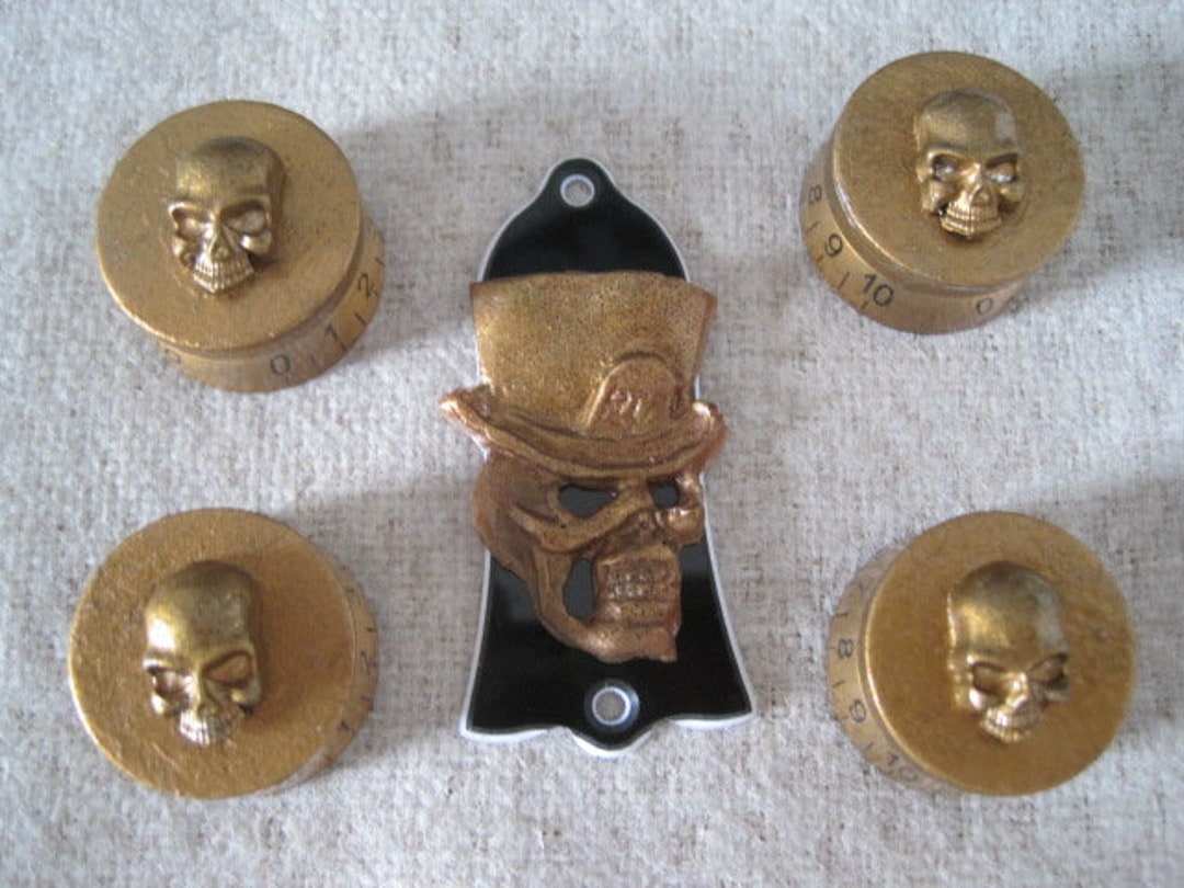 Custom Guitar Ltd Speed Control Knobs & Truss Covers Custom - Skulls in ...
