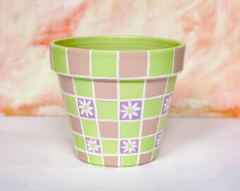 Checkered Garden Art - Etsy