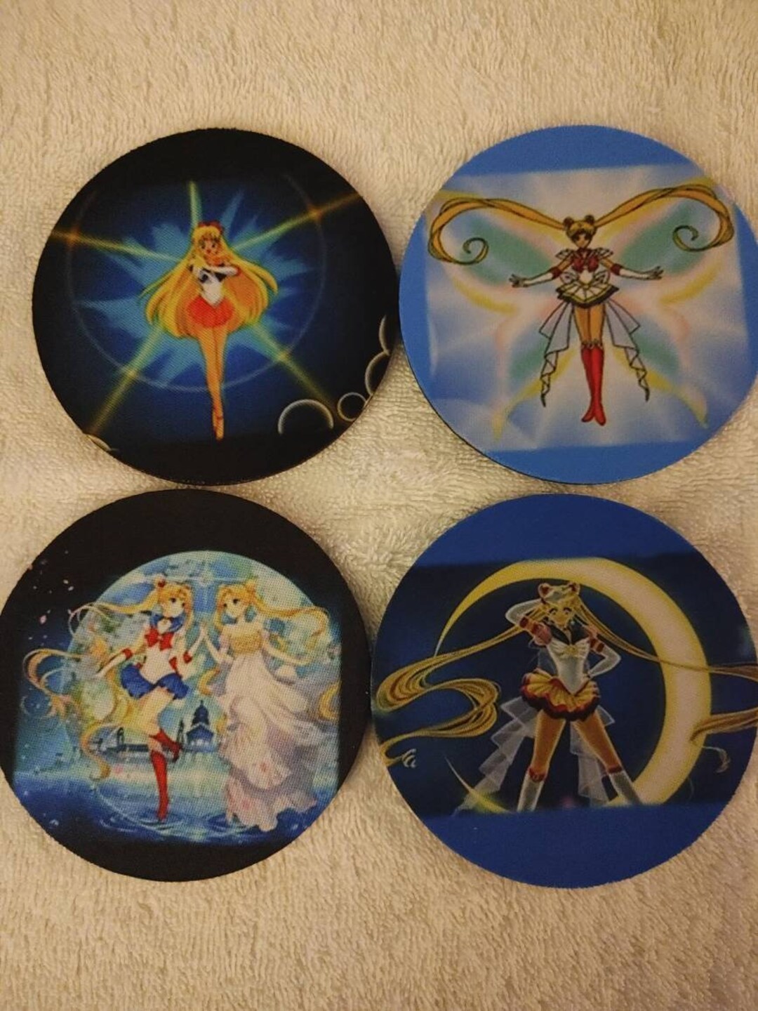 Sailor Moon Coaster Set Etsy