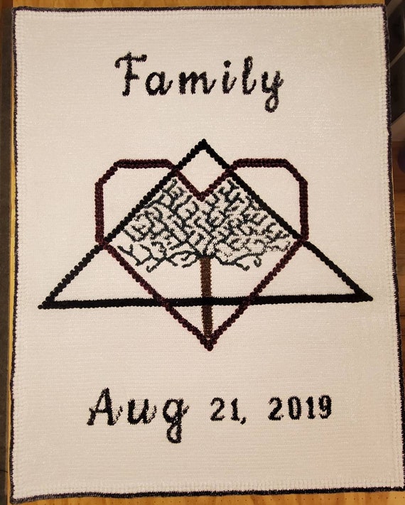 Family Adoption Crochet Blanket | Etsy