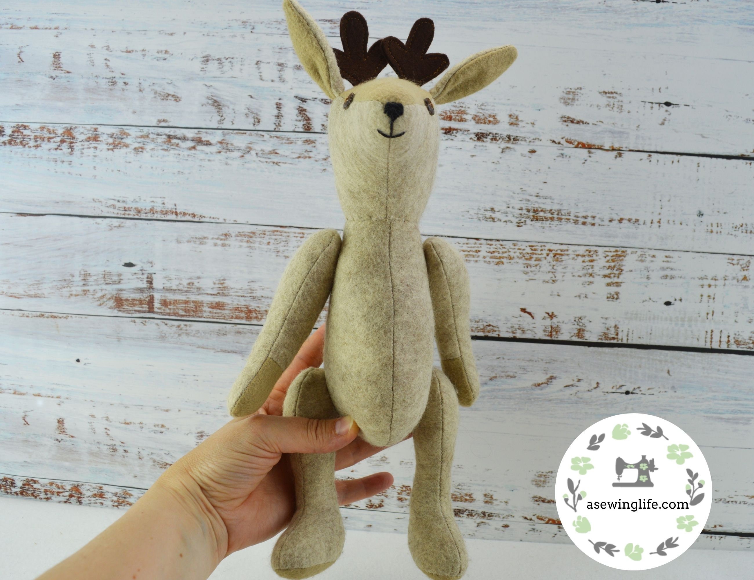 Deer Soft Toy Doll DIY Pattern. Instant Download Sewing Pattern. - Etsy