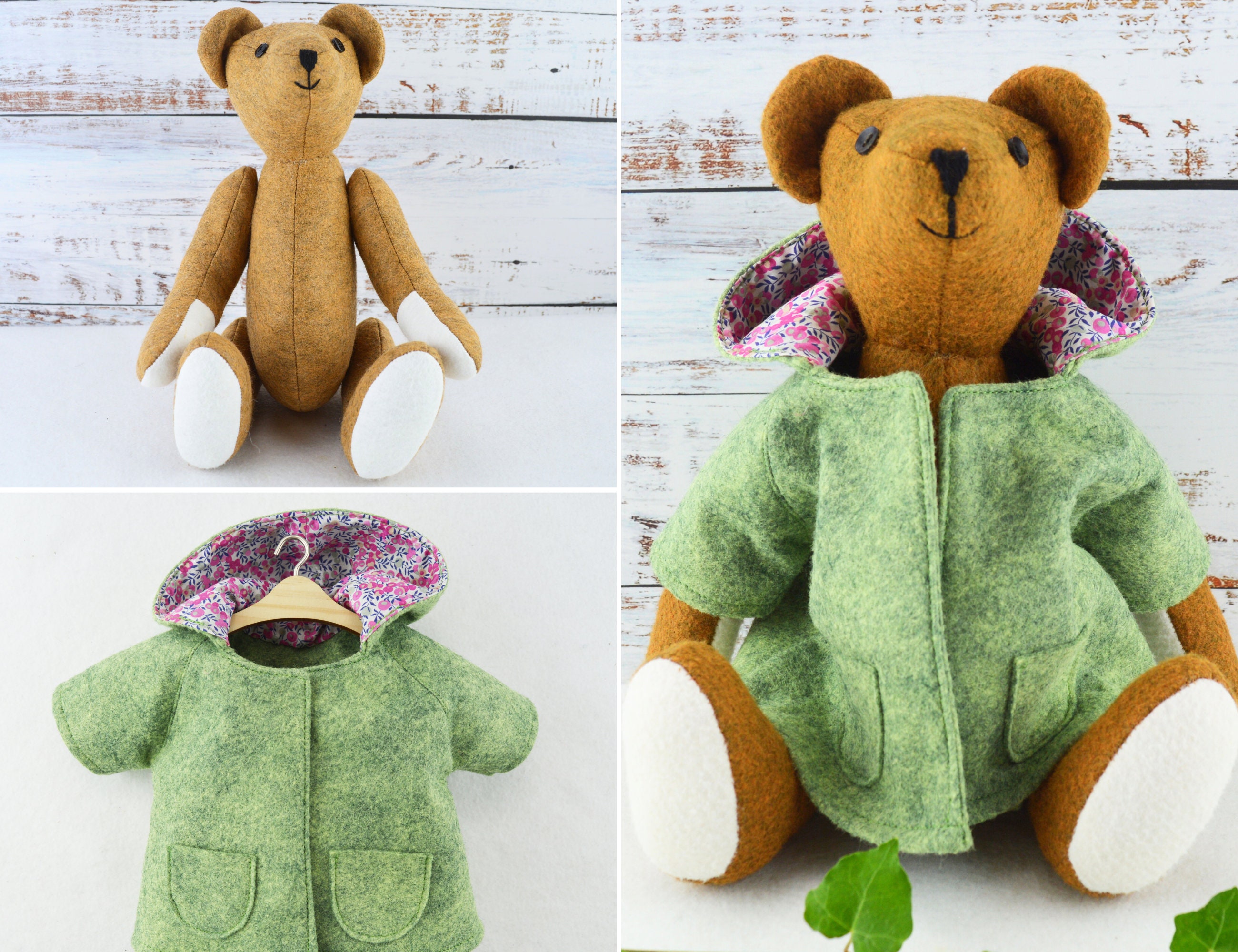 Teddy & Clothes Pattern. Instant Download, Pdf Digital Pattern. 2 ...