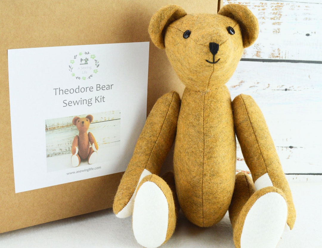 Teddy Bear Sewing Kit. Includes Fabric, Accessories & Pattern. Make a ...