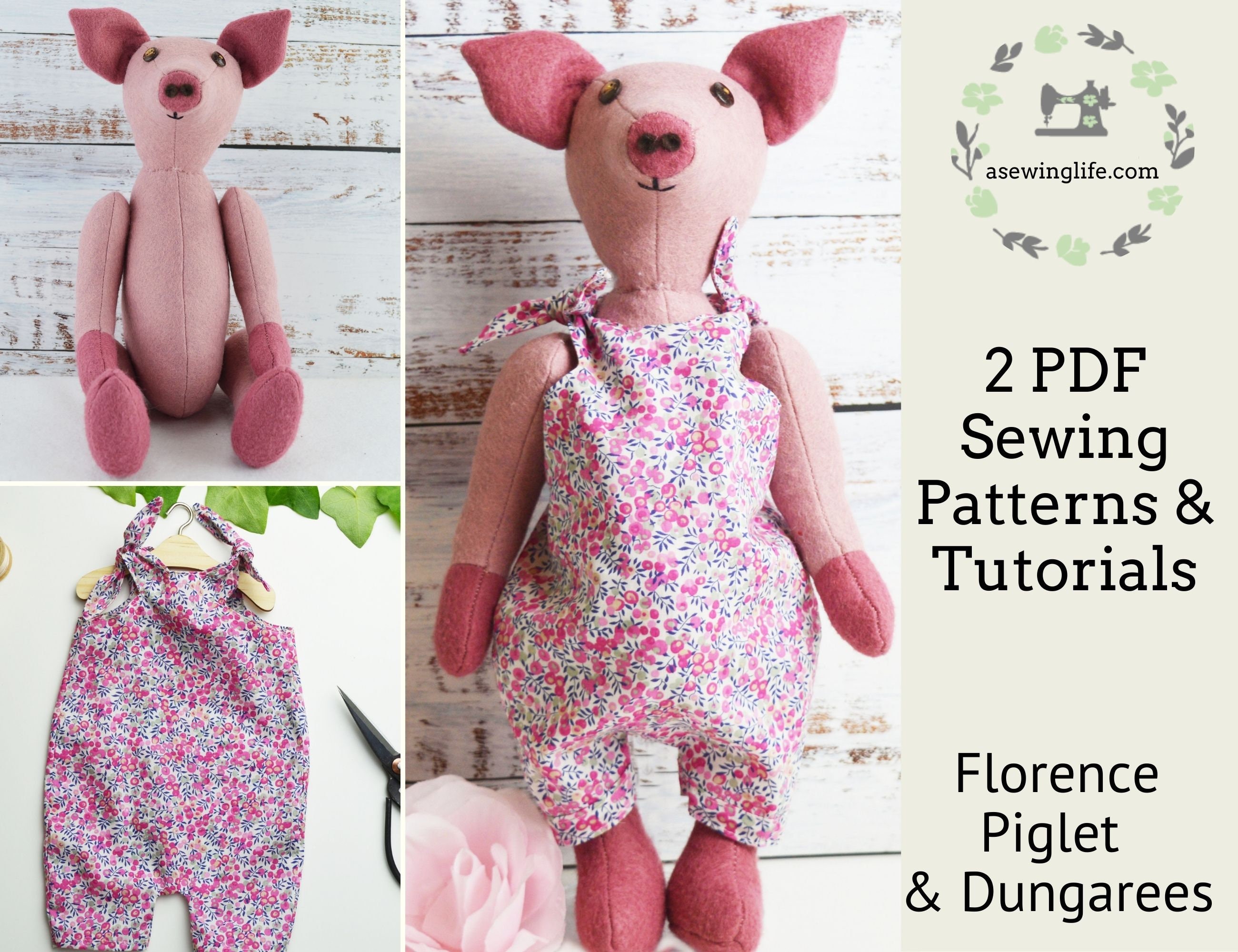 Memory Bear Pattern for Pig & Clothes. Build a Bear With a Pig | Etsy