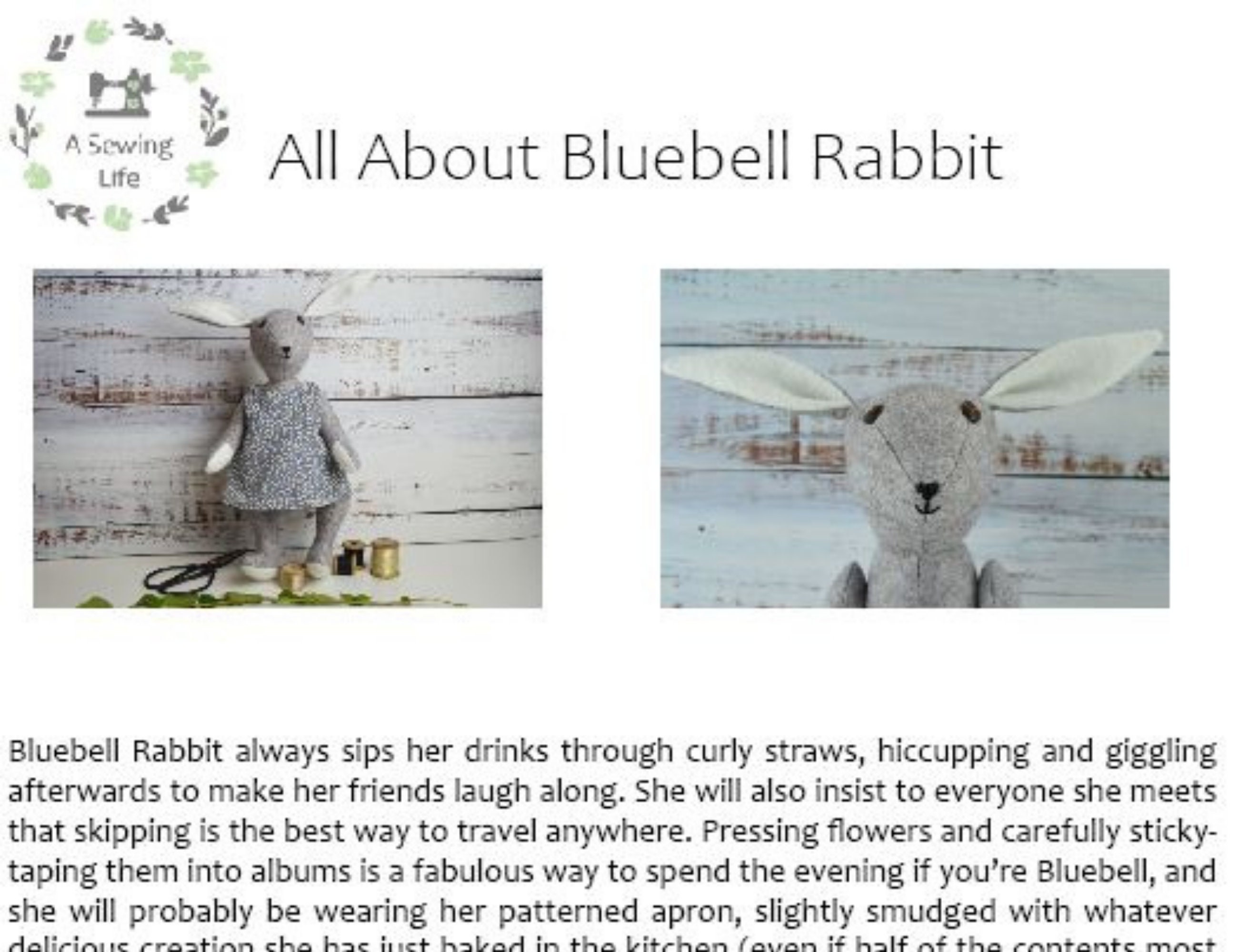 Rabbit & Clothes Patterns. Instant Download Digital Pattern. - Etsy