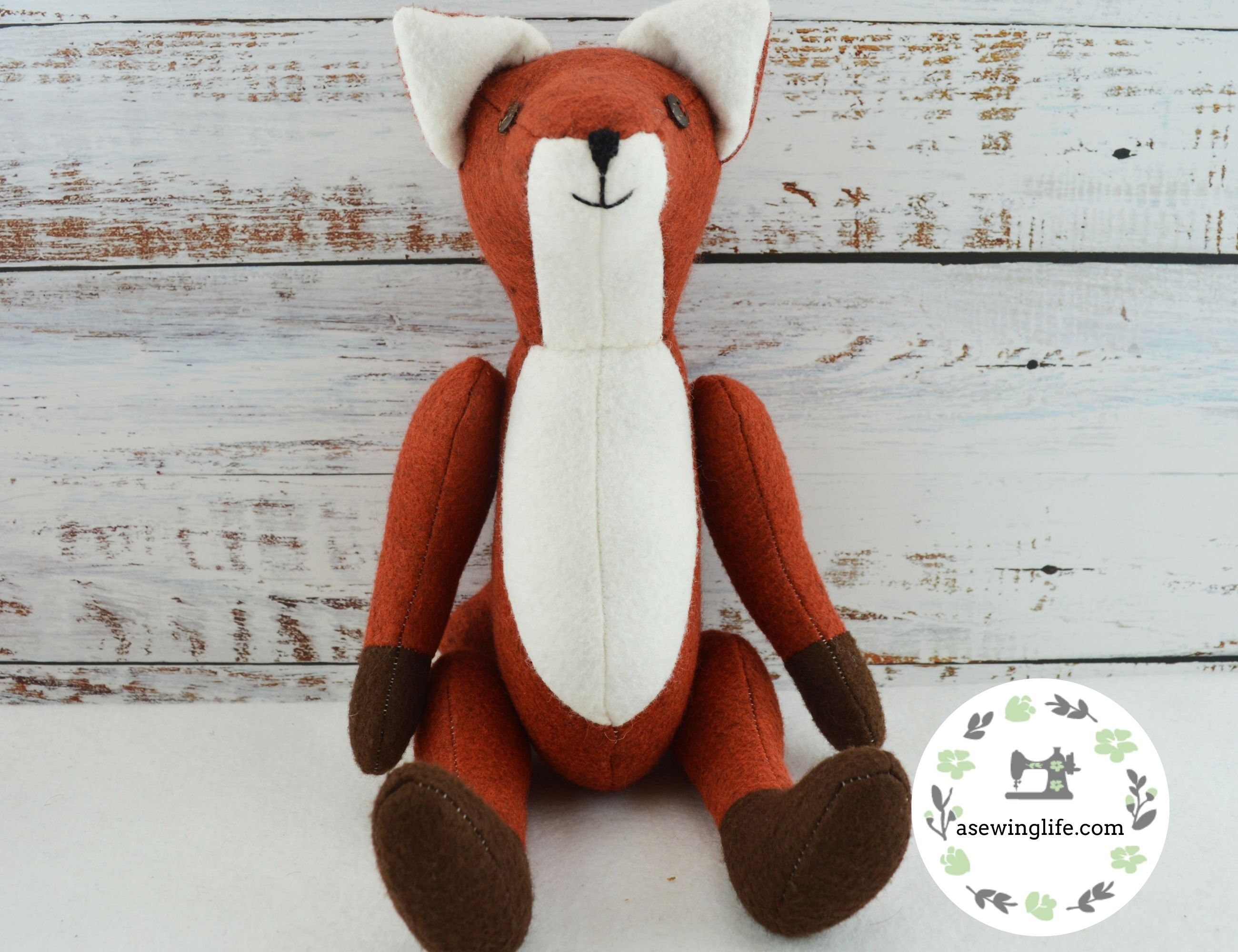 Fox & Clothes Sewing Pattern. Instant Download, Felt Toy Pattern ...