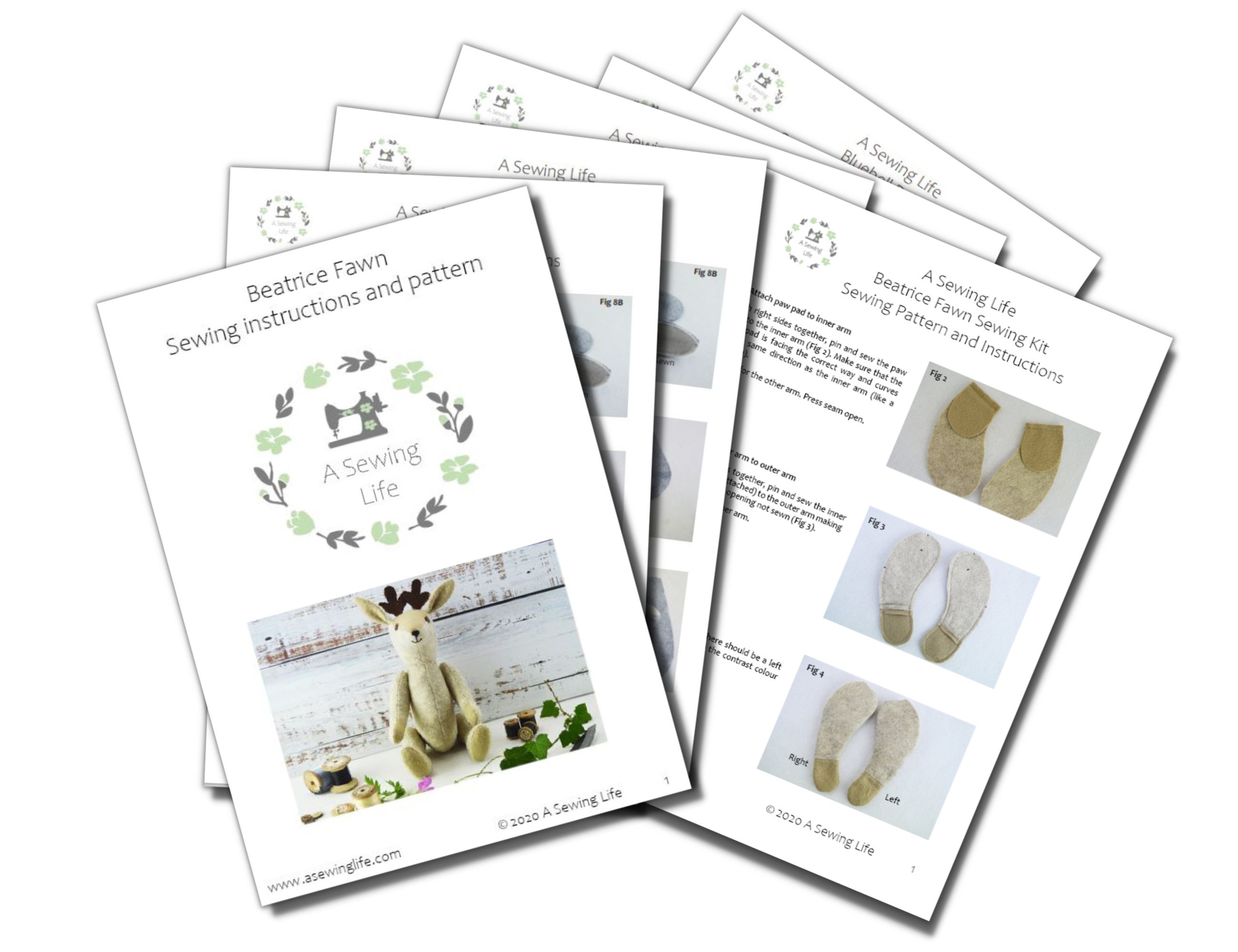 Deer Soft Toy Doll DIY Pattern. Instant Download Sewing - Etsy