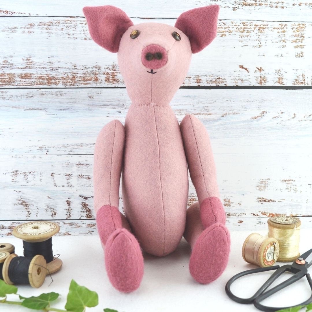 Stuffed Animal Pig Sewing Pattern. Pdf Pattern. Soft Toy Pattern, Felt ...