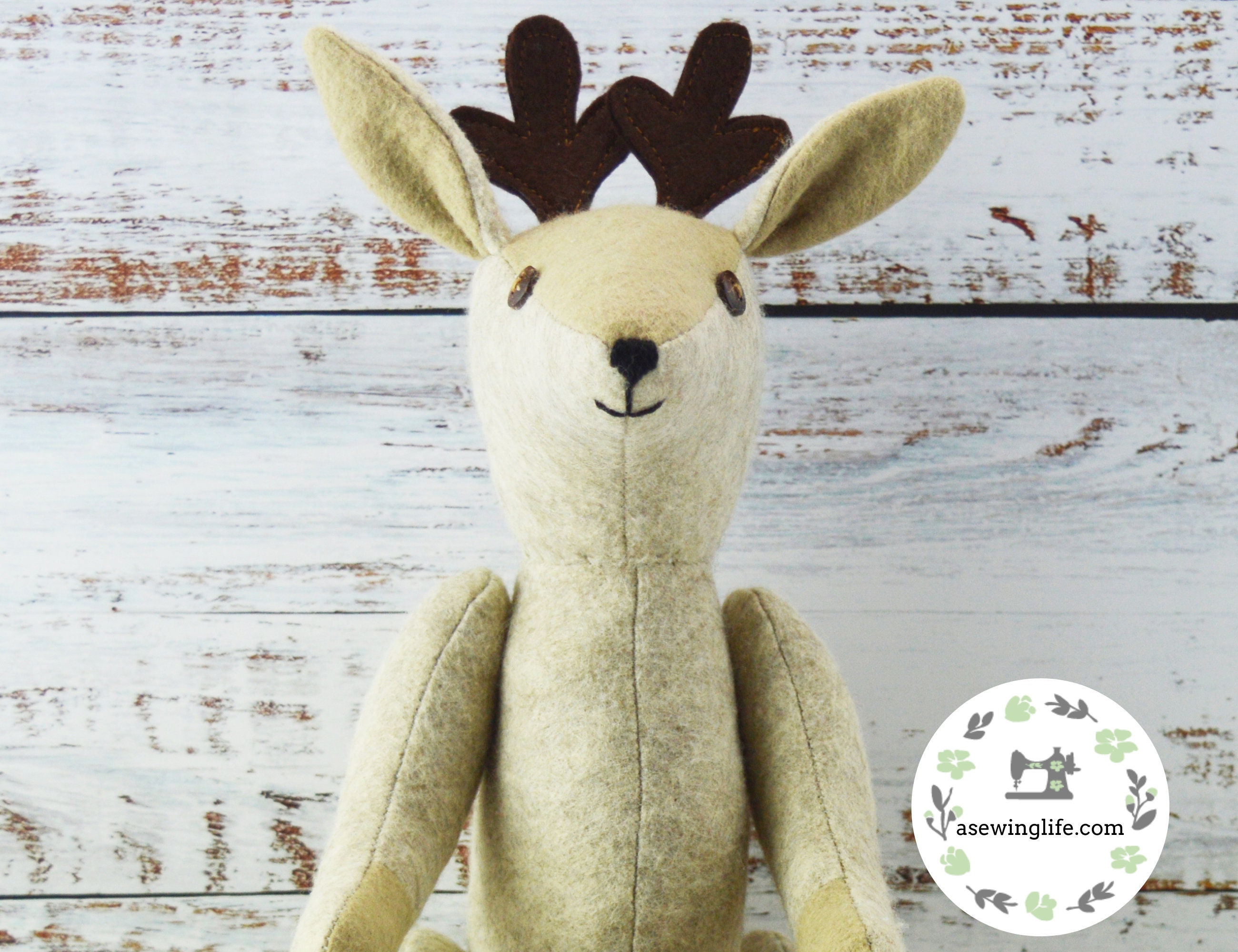 Deer Soft Toy Doll DIY Pattern. Instant Download Sewing Pattern. - Etsy
