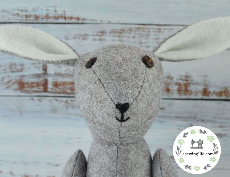 Bunny Sewing Kit. Includes Fabric, Accessories & Pattern. DIY Soft Toy ...