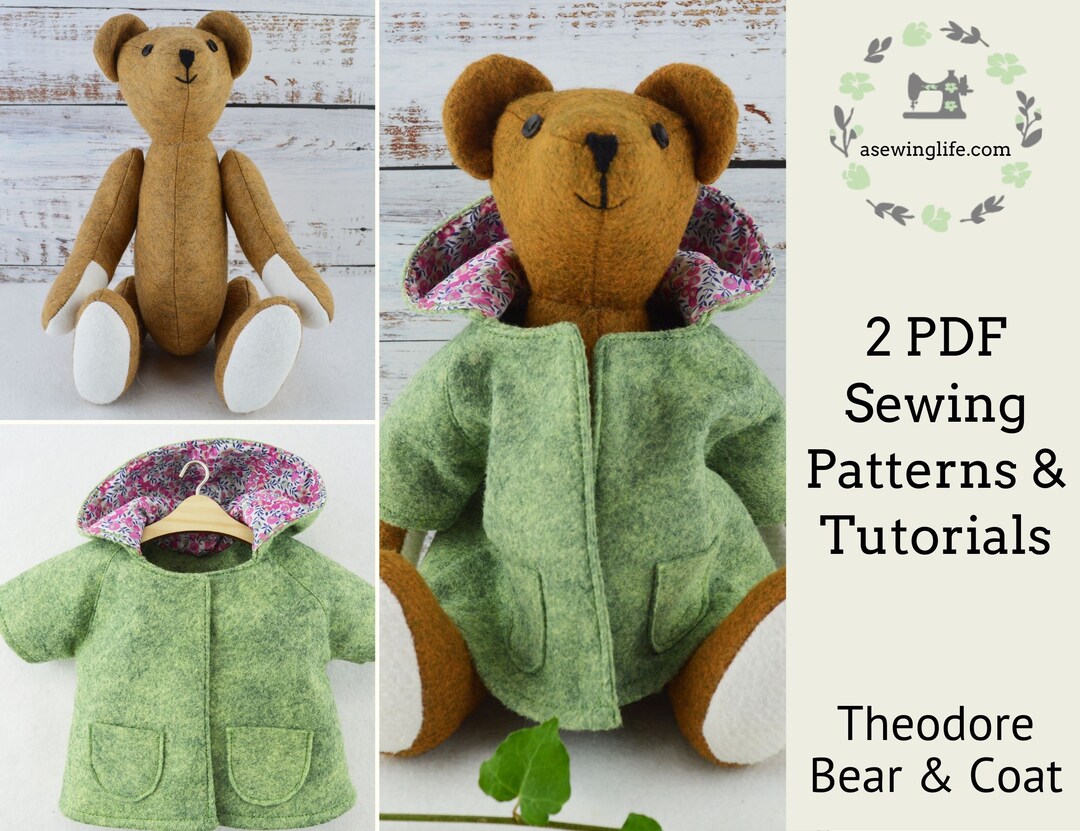 Teddy & Clothes Pattern. Instant Download Pdf Digital - Etsy