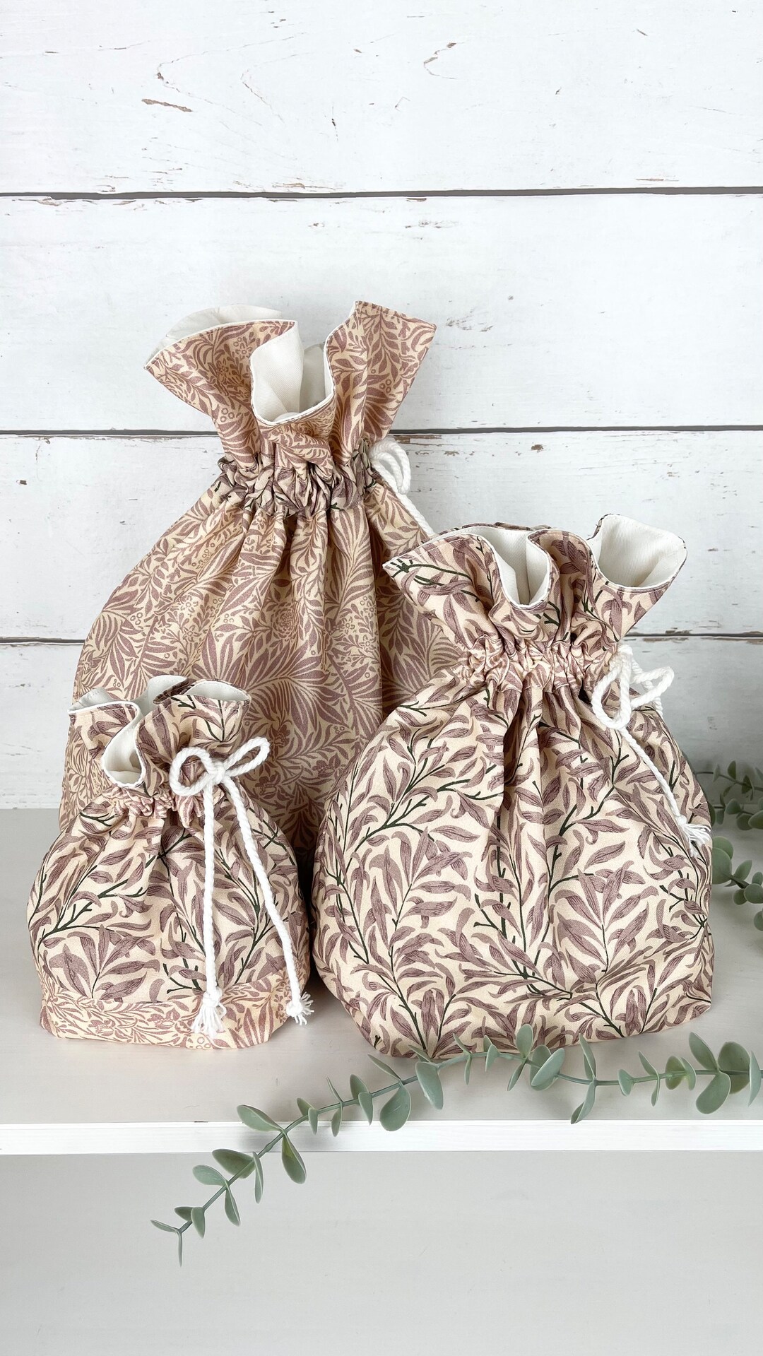 Reusable Gift Bags, 3 Sizes Pdf Pattern. Instant Download, Diy ...