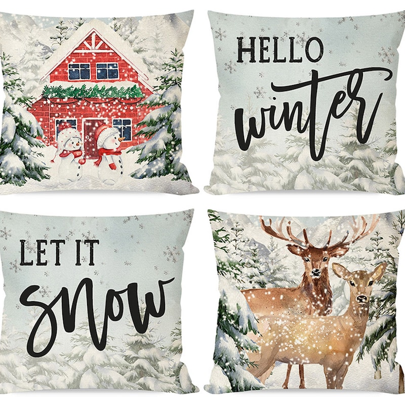 Winter Pillows - Etsy