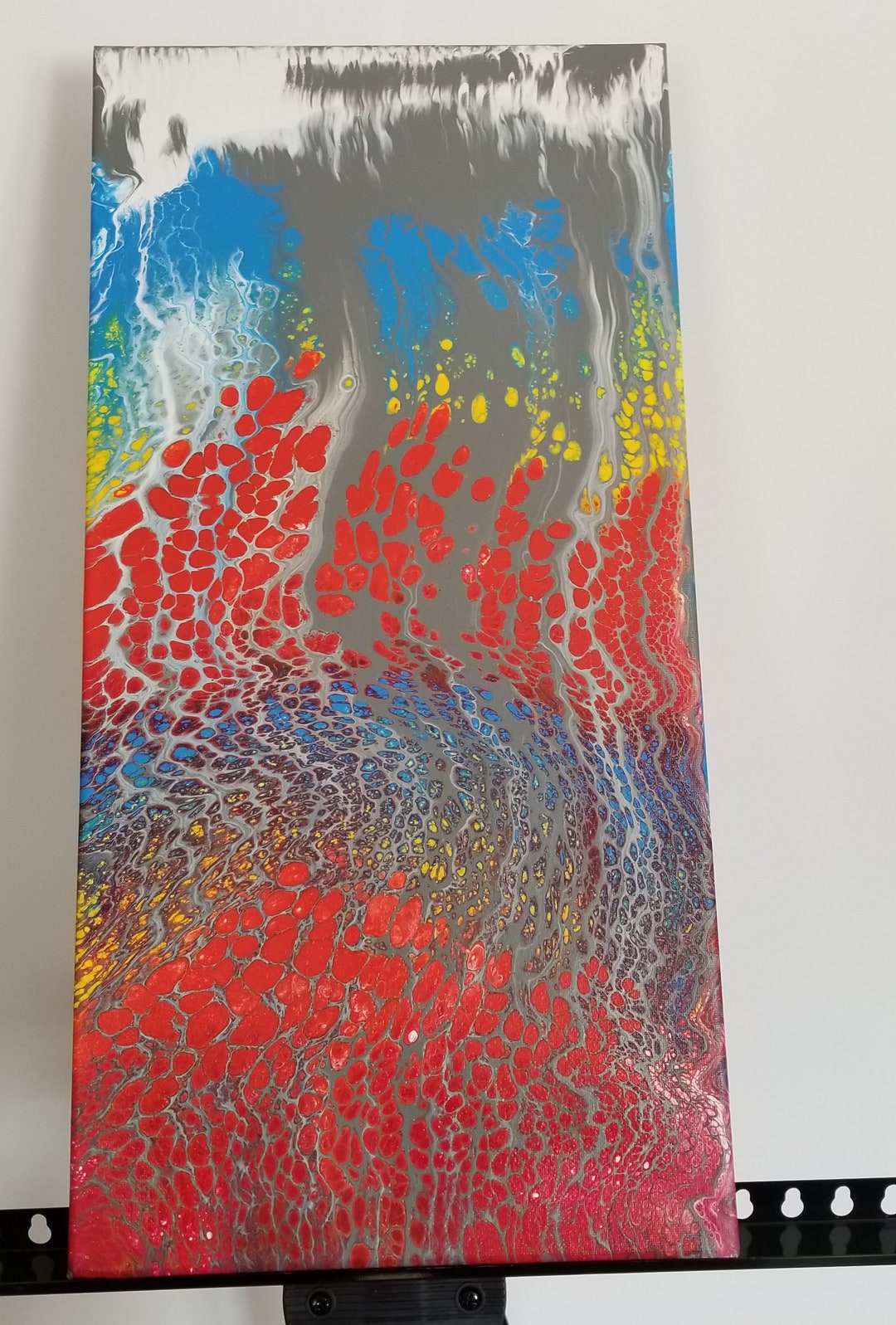 10x20 Acrylic Pouring Swipe Painting - Etsy