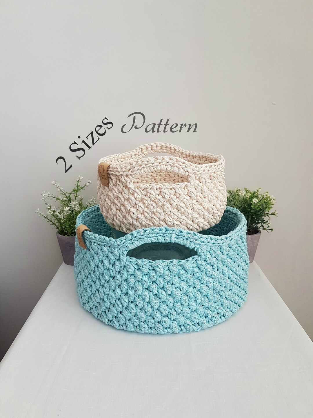 Crochet Basket Pattern: Joy Baskets, Sturdy Storage Bins (PDF Pattern ...