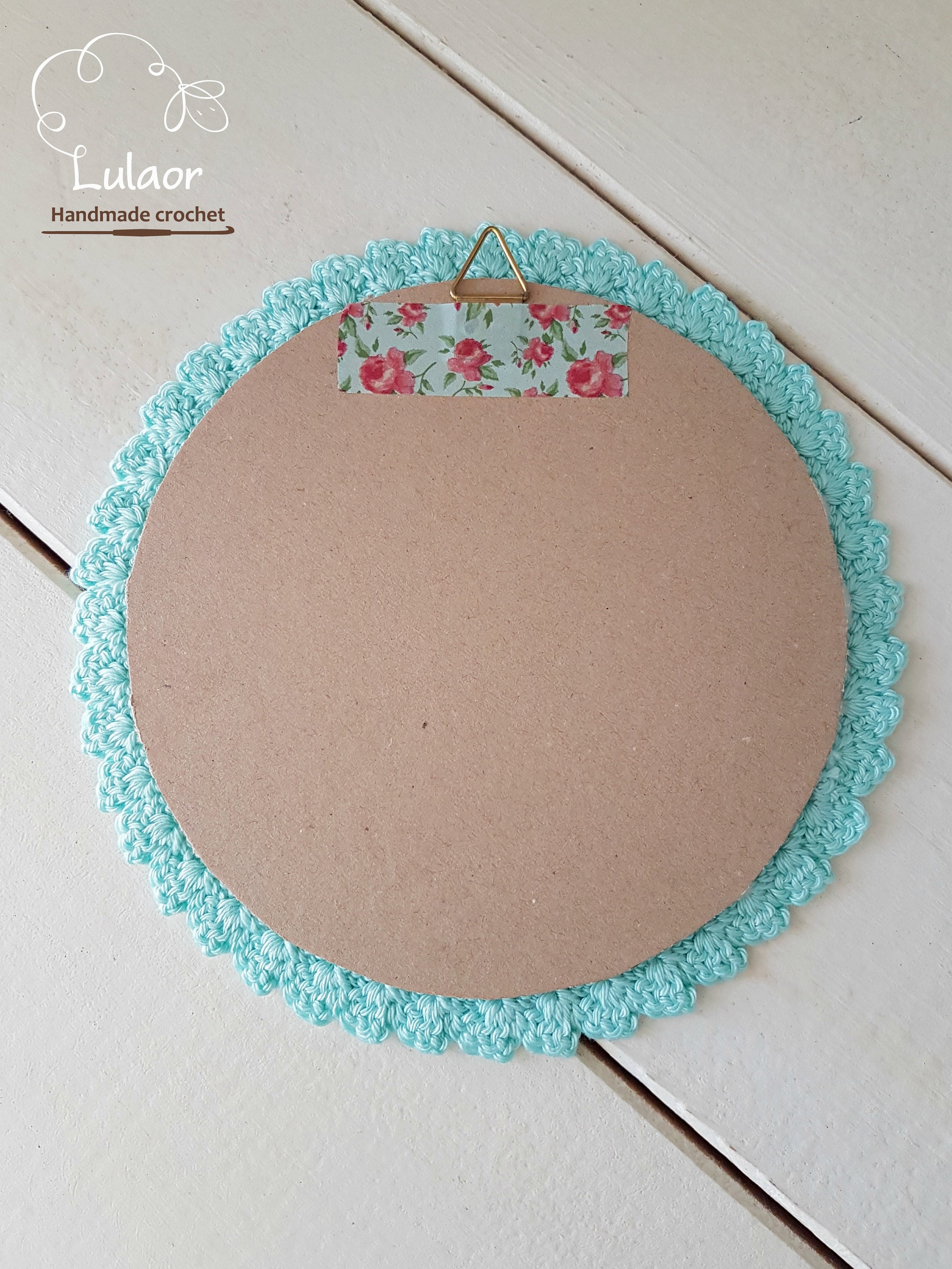 Crochet Mirror Small Round Mirror Shabby Chic Mirror - Etsy
