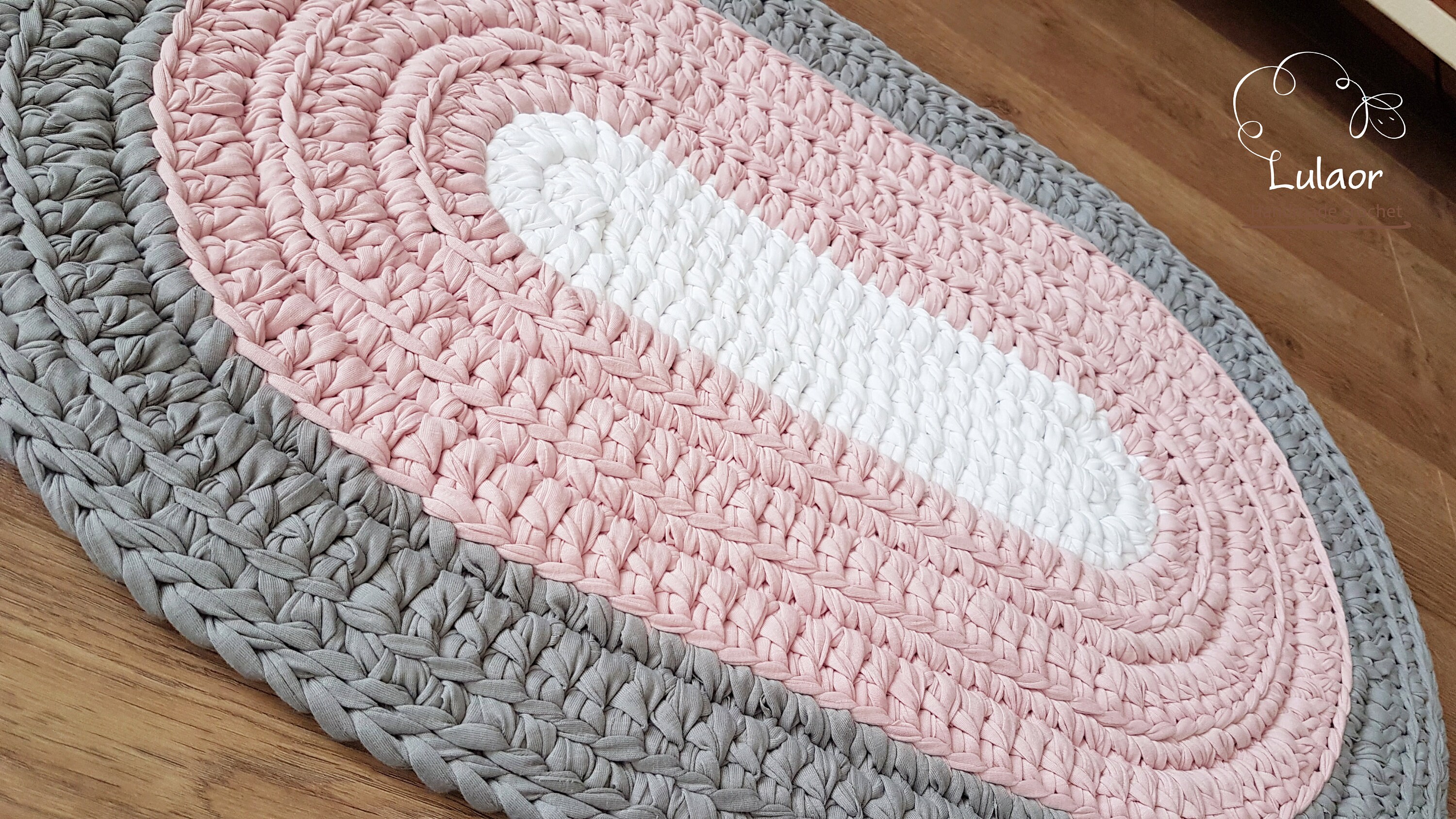 Pattern for Oval Rug, Size of Rug 33x21.6", Small Rug, Crochet Rug ...