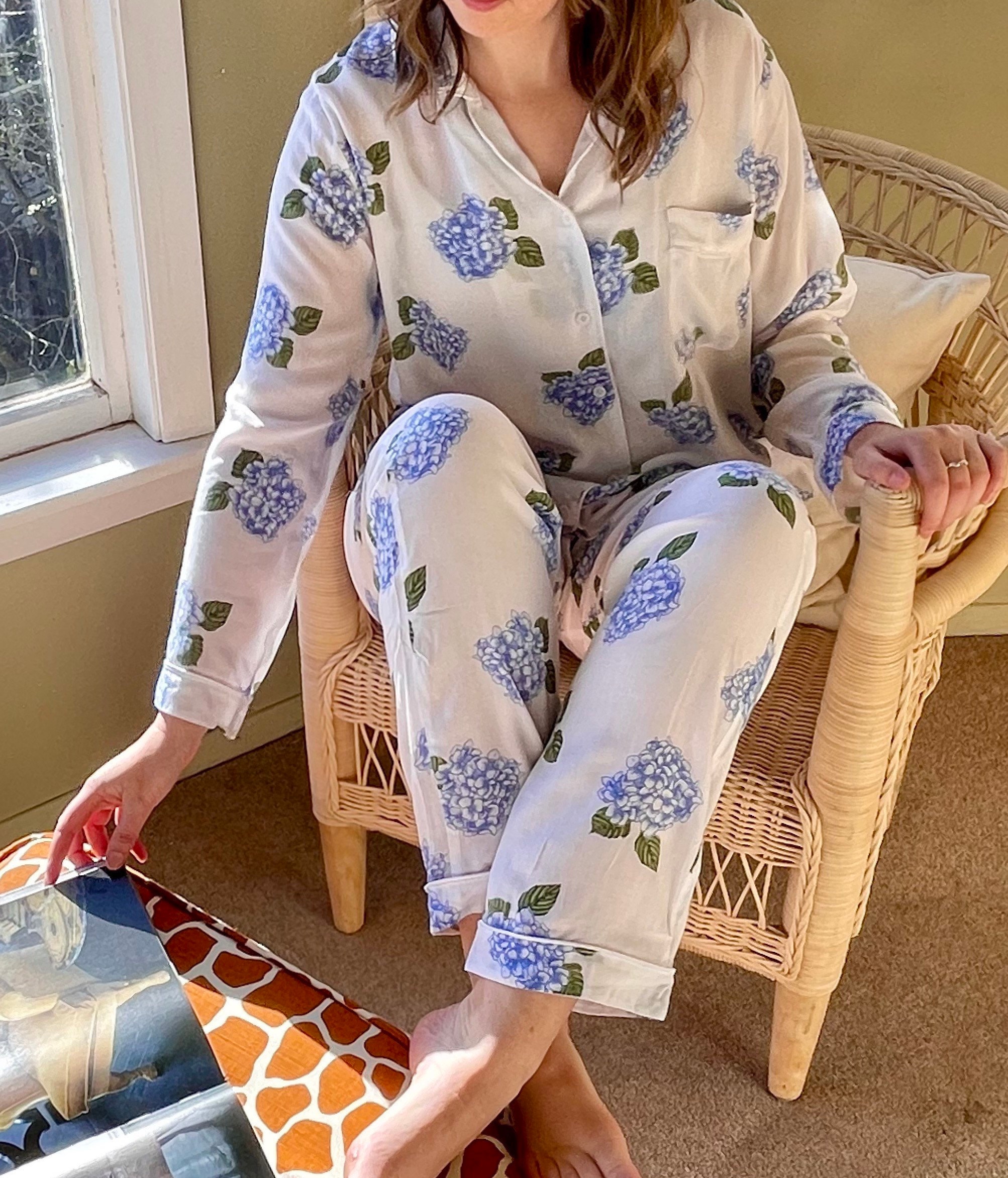 Hydrangea Long PJ Set - Etsy