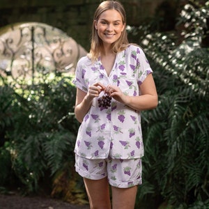 Wine Pajama Set - Etsy