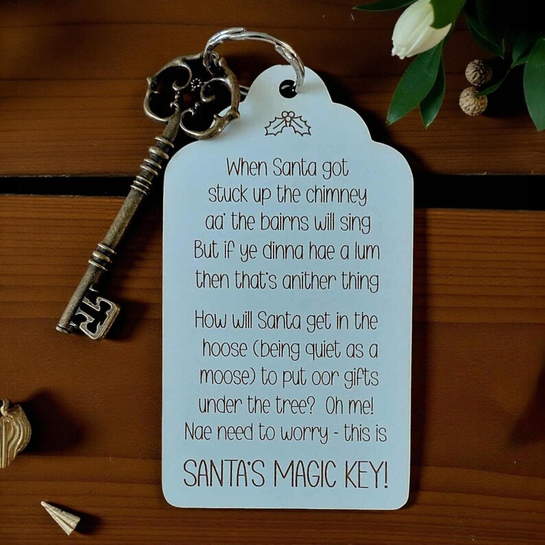 Santa's Magic Key With Scottish Poem, Doric Christmas, Scottish ...