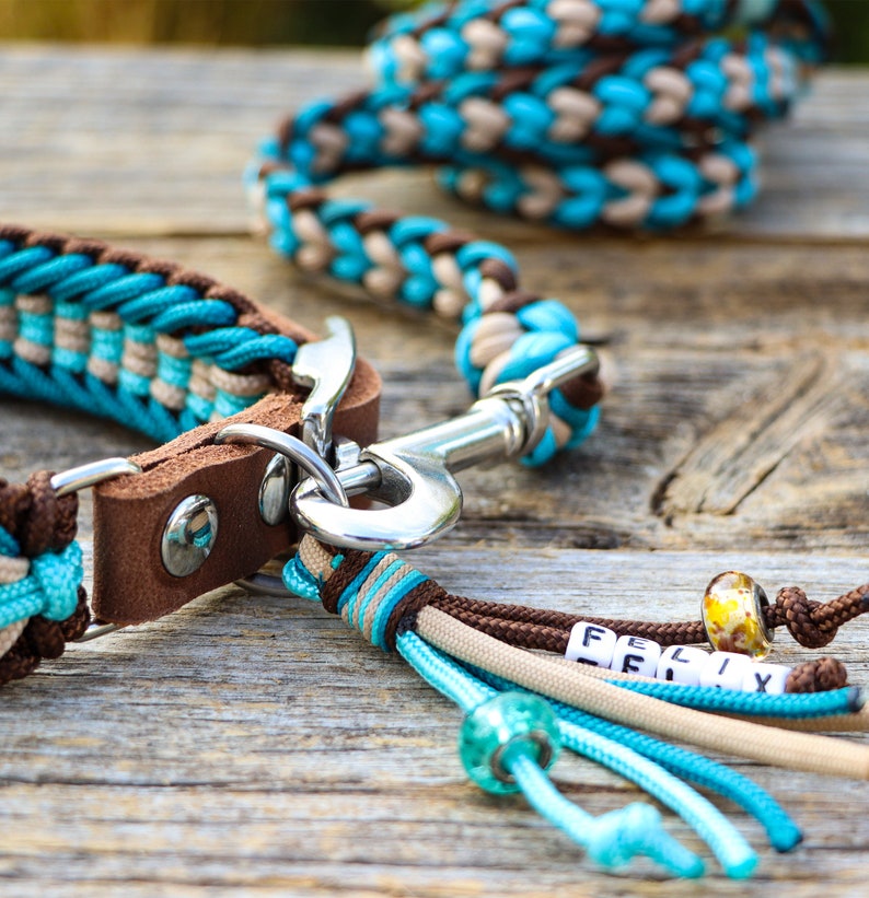 Dog Collar and Leash Set, With Name Tag, Custom Made, Waterproof ...