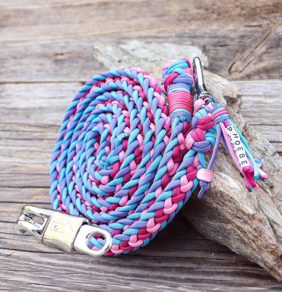 Custom Horse Tack With Name Tag, Personalized Lead Rope for Pets, With ...