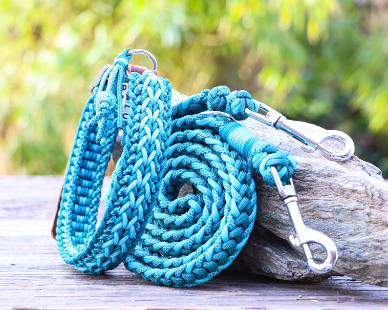 Dog Collar & Leash Set, W. Name Tag, F. Small or Large Dogs, Handmade F ...