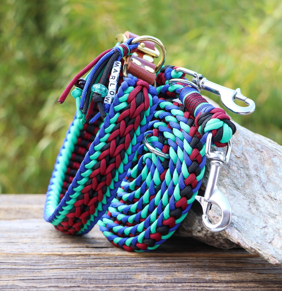 Dog Collar and Leash Set, W. Name Tag, Custom Made, Waterproof ...