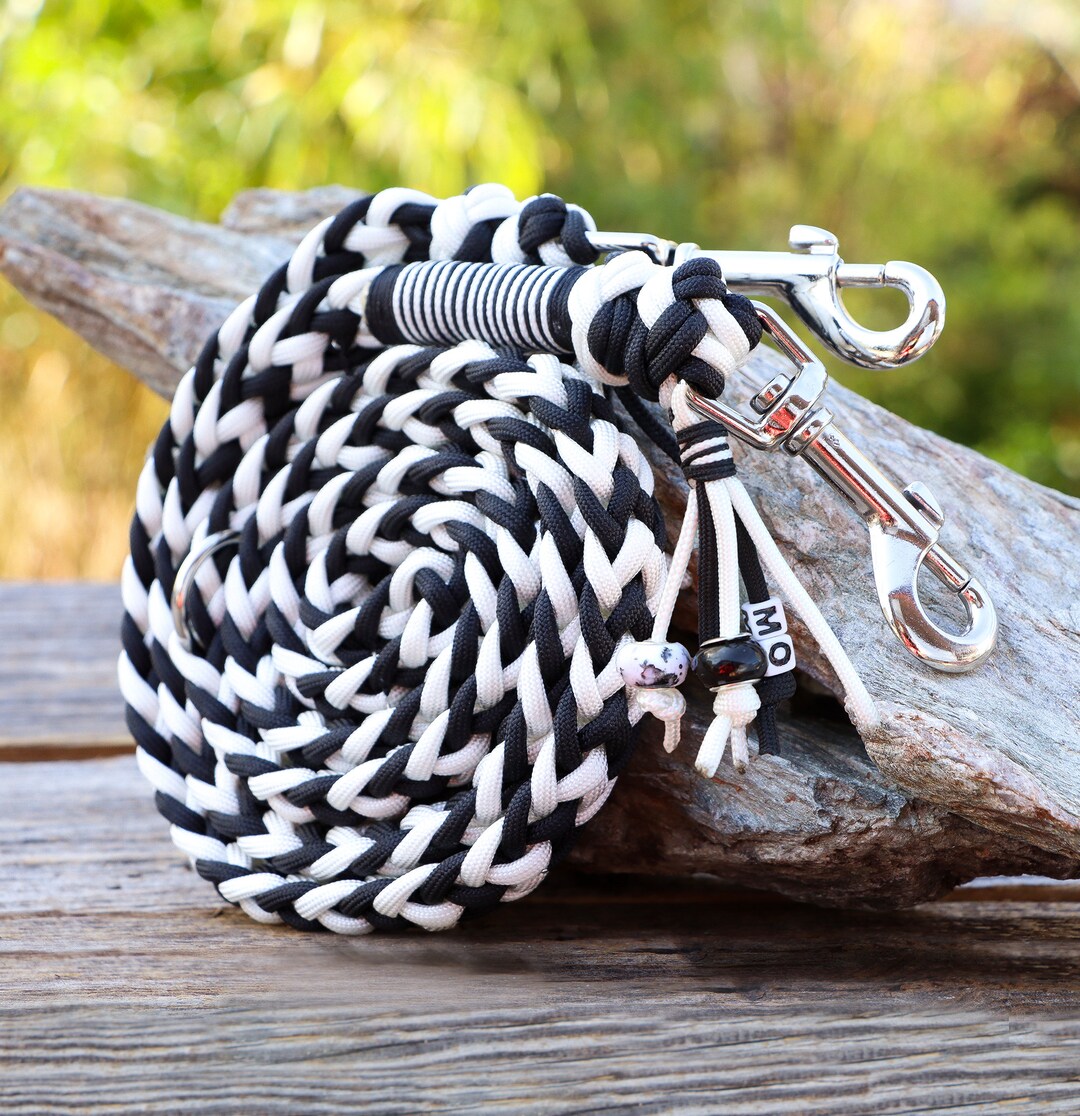 Modern Rope Dog Leash With Name Tag, Waterproof, Handmade From Gen ...