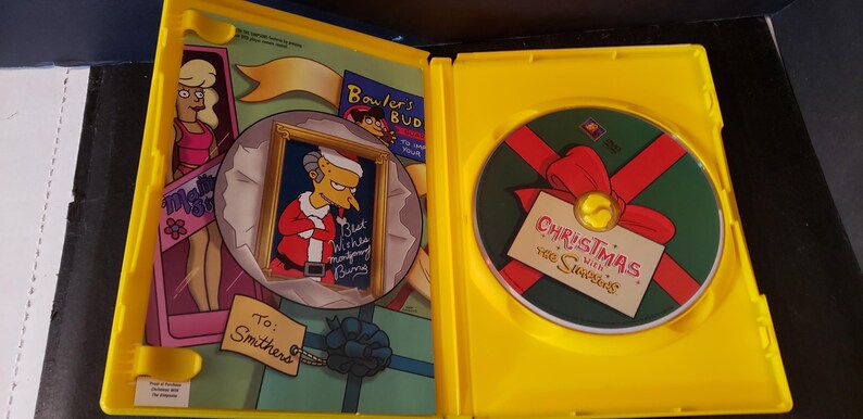 The Simpsons Christmas DVD - Etsy