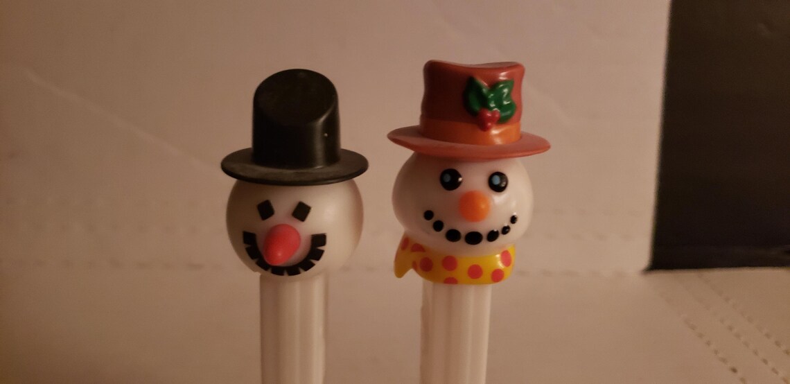 PEZ Snowmen Dispensers - Etsy