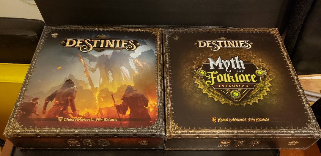 Destinies Board Game With Expansion Myth and Folklore - Etsy