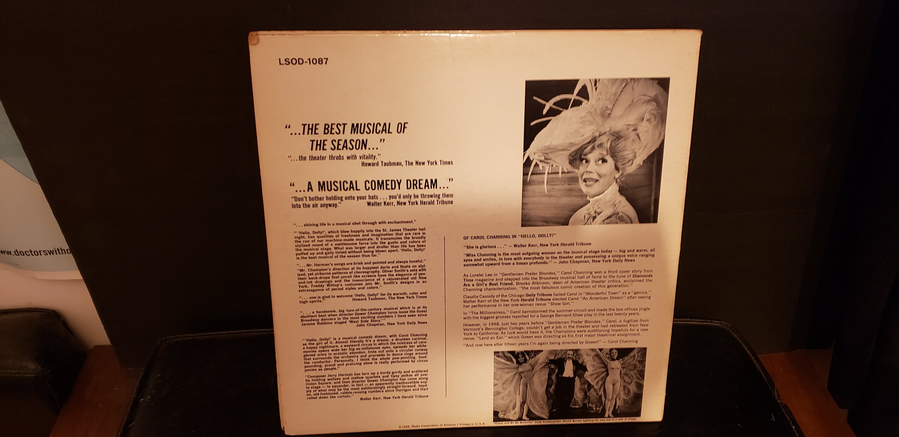 Hello Dolly Original Cast Vinyl Record 1964 - Etsy