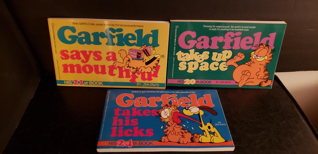 Garfield Books by Jim Davis - Etsy