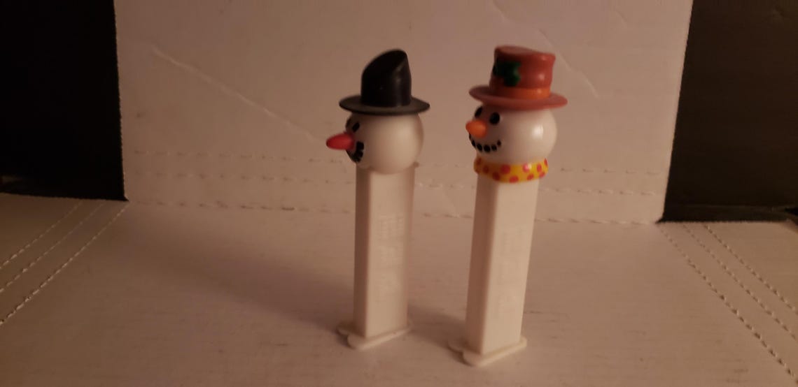 PEZ Snowmen Dispensers - Etsy