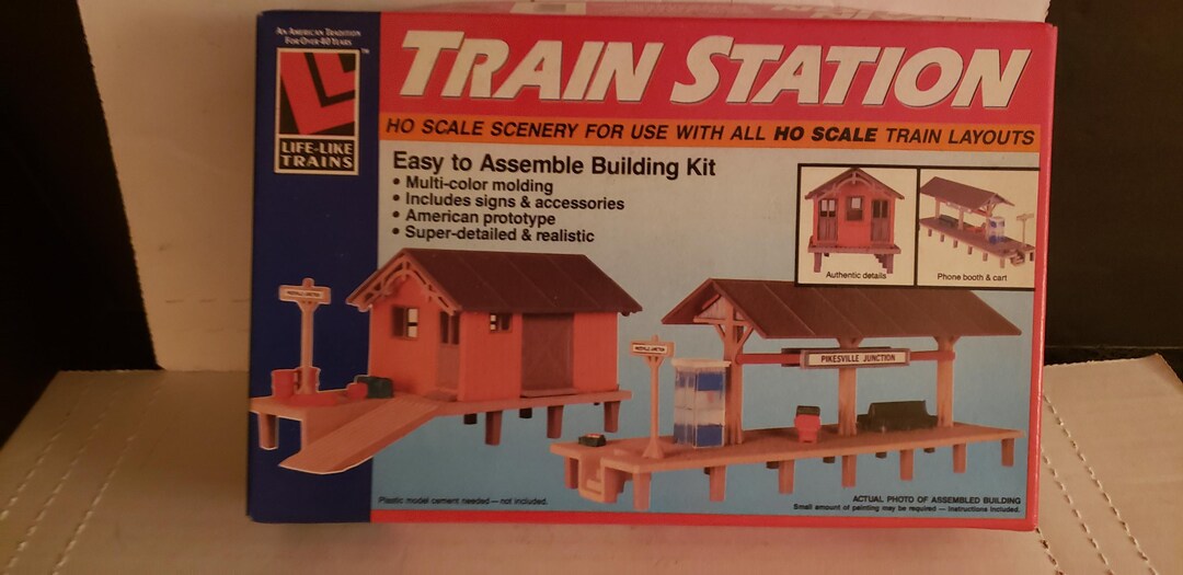 HO Scale Train Station - Etsy