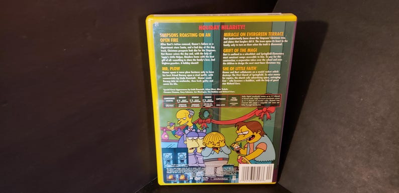 The Simpsons Christmas DVD - Etsy