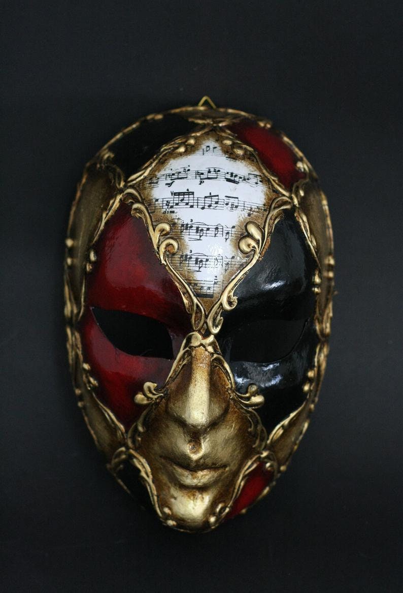 Masquerade Maskfull Face Maskmasquerade Ball Maskmasquerade - Etsy